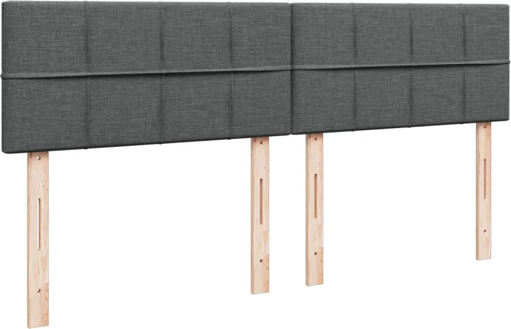 Box spring postel s matrací tmavě šedá 180x200 cm textil 3288268