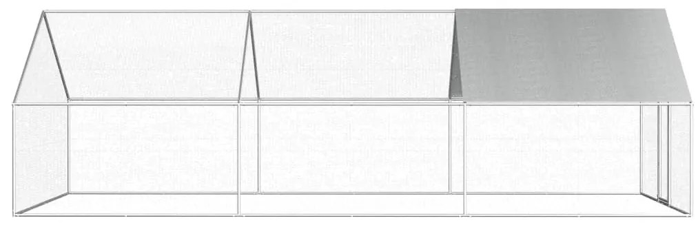vidaXL Marketos Venkovní klec pro kuřata 2,75 x 6 x 1,92 m pozinkovaná ocel