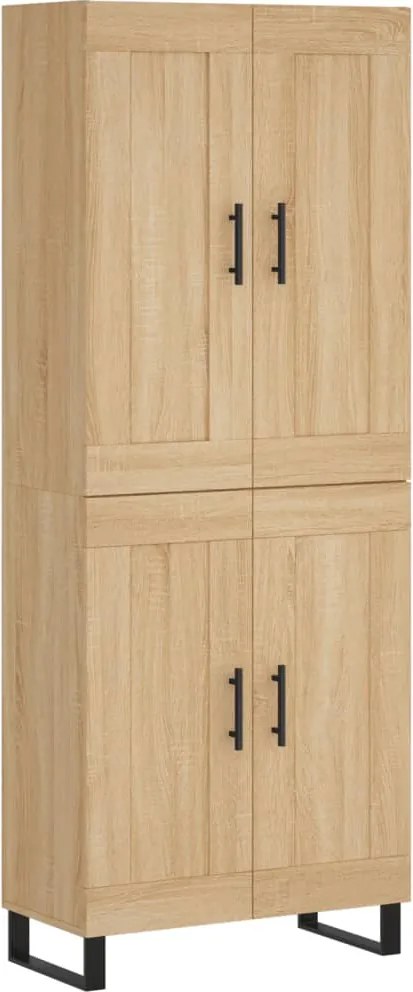 Skříň highboard dub sonoma 69,5 x 34 x 180 cm kompozitní dřevo 3199708