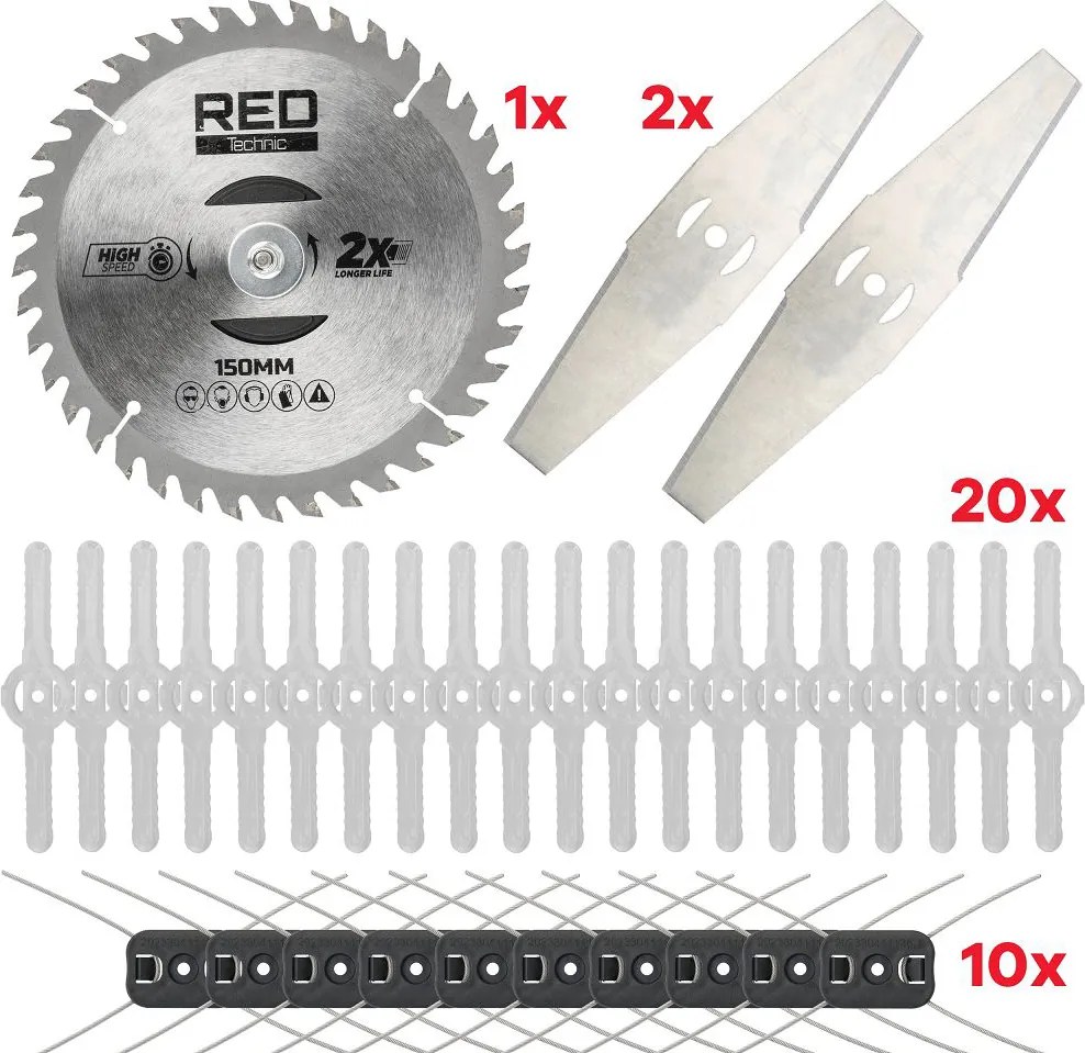 Akumulátorový zastřihovač RTPKA0104, 1000W | RED TECHNIC