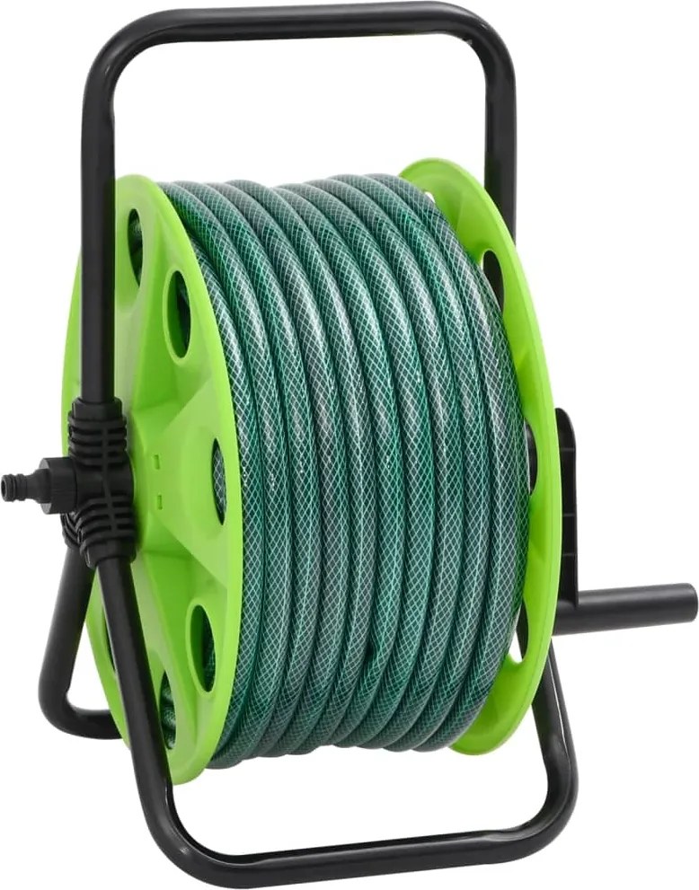 Volně stojící zelený hadicový naviják s 30m hadicí PVC 3281515