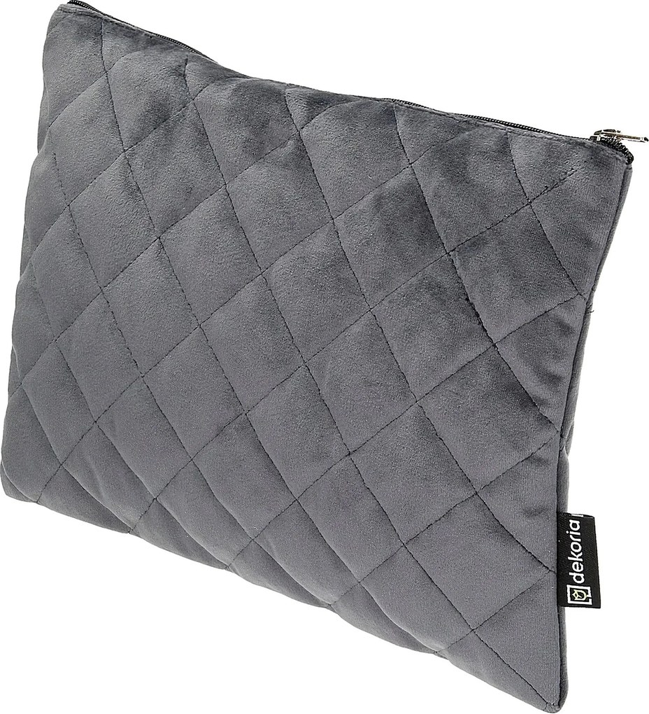 Pouzdro na tablet Velvet barva šedá látka lesklé, sametová