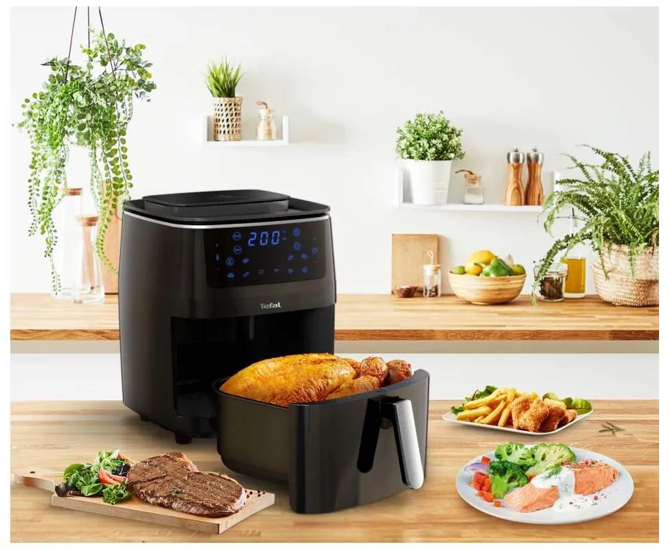 Horkovzdušná fritéza Tefal Easy Fry & Grill & Steam 3v1 FW201815 Černá