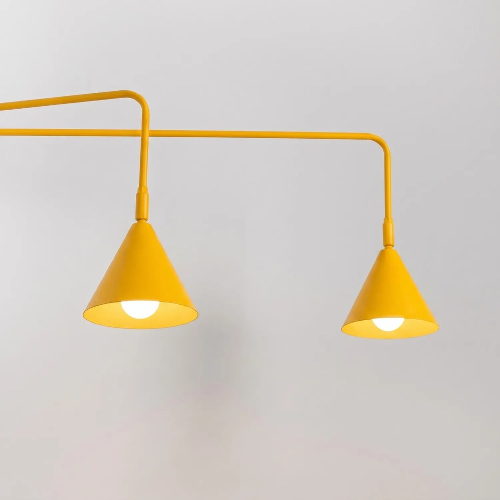 Sollux Lighting Nástěnné svítidlo NOX 2 žluté s vypínačem