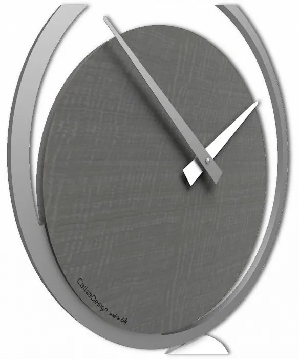 Designové kyvadlové hodiny 11-010 CalleaDesign Eclipse 51cm (více barevných variant) Barva černá klasik-5 - RAL9017 Dýha tmavý dub - 83