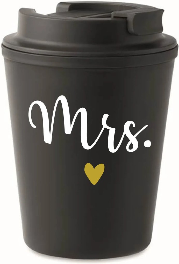MRS. - černý termohrnek 300 ml