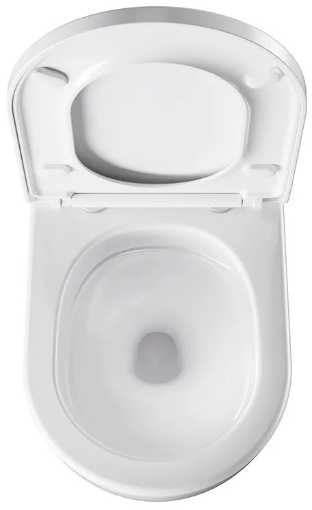 BPS-koupelny Závěsná WC mísa se SoftClose sedátkem HYD-4668, bílá
