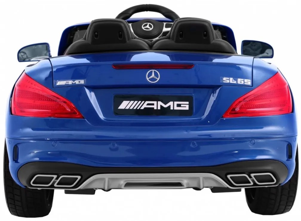 HračkyZaDobréKačky Elektrické autíčko Mercedes-Benz SL65 AMG LAK modré