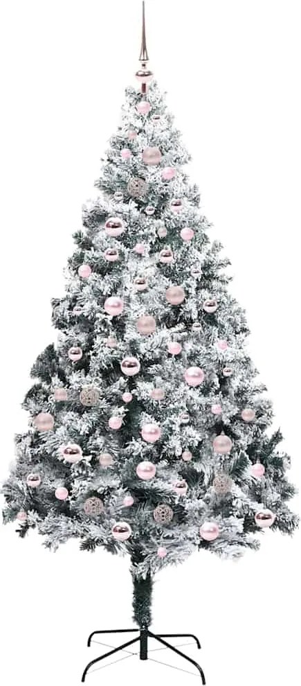 Umělý vánoční stromeček Bílá 210 cm PVC, ocel a plast 3396973
