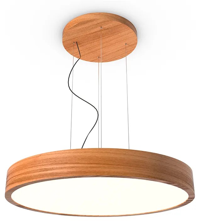 Dřevěné svítidlo kruhové woodLED Round  Dřevěné svítidlo kruhové Woodled Round Dřevodekor: Třešeň Evropská, Průměr: 850 mm, Teplota chromatičnosti: TW…