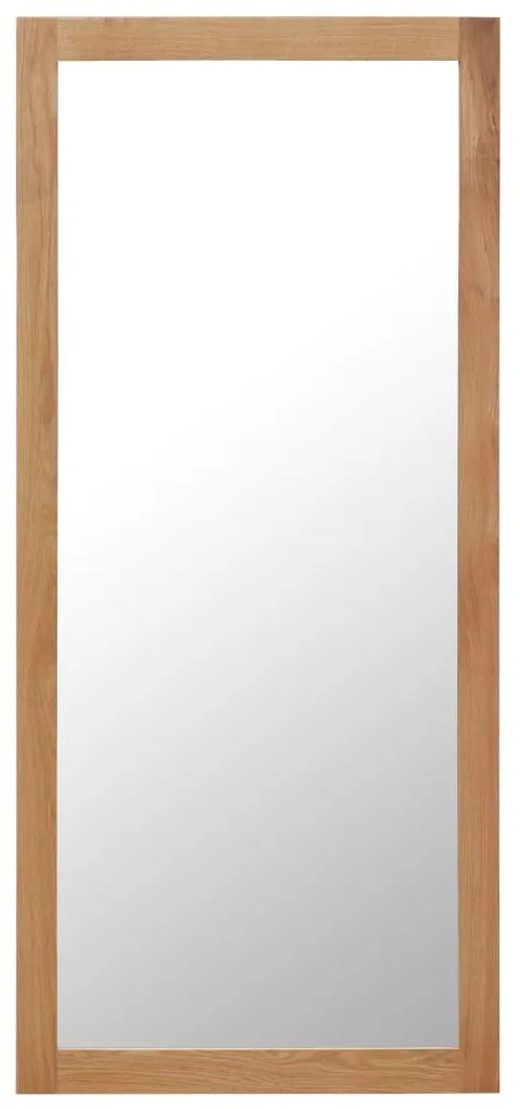 vidaXL Zrcadlo 50 x 140 cm masivní dubové dřevo