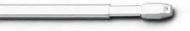 Gardinia vitrážní tyčka 11 mm 100-160cm kov/plast bílá 2ks