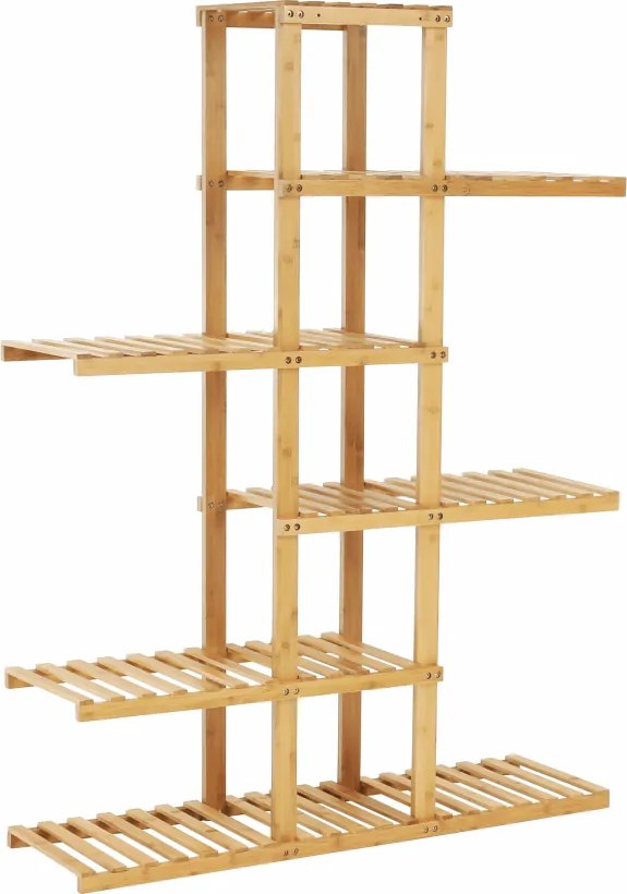 Regál, bambus lakovaný, TUSUM