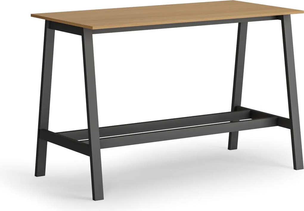 Vysoký barový stůl, 1600 x 800 mm, buk