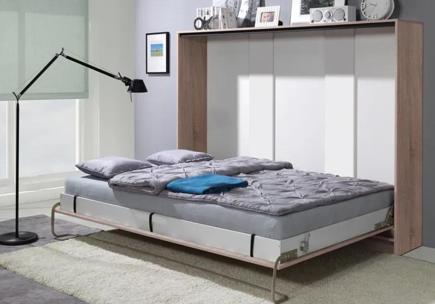 Stolwit sklopná postel do skříně šíře lůžka: 120 cm, barevné provedení: bílá mat