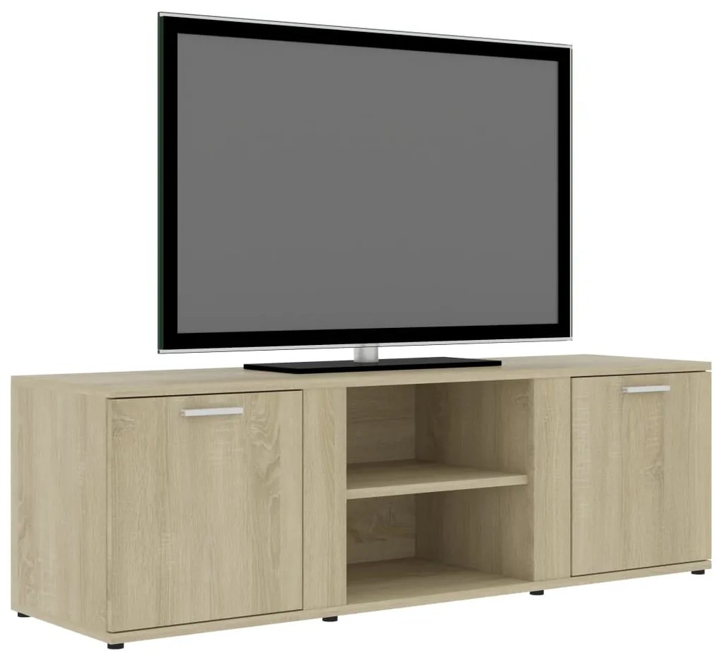 vidaXL Marketos TV stolek dub sonoma 120 x 34 x 37 cm kompozitní dřevo