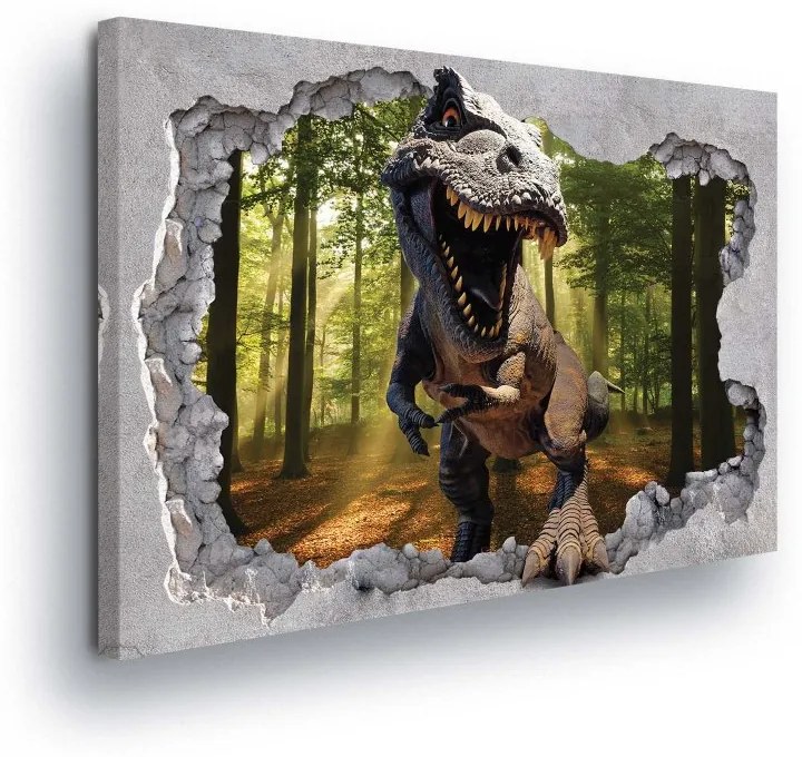 GLIX Obraz na plátně - Dinosaurus v Přírodě 100x75 cm