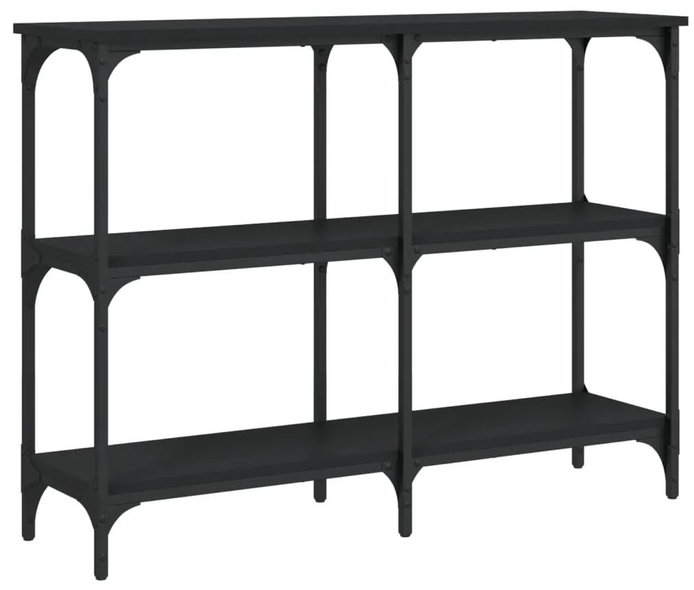 vidaXL Konzolový stolek černý 100 x 29 x 75 cm kompozitní dřevo