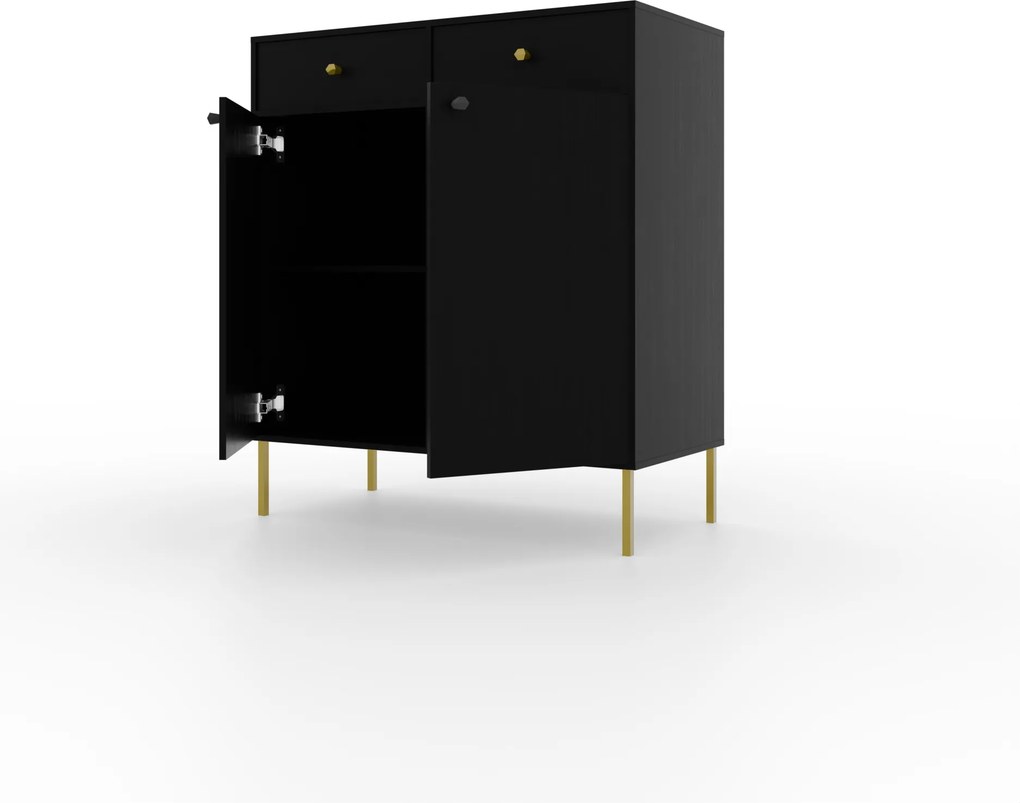 ADRK Furniture Komoda 2D 2S Tili ADRK-CHES-TIL-2D-2S-B