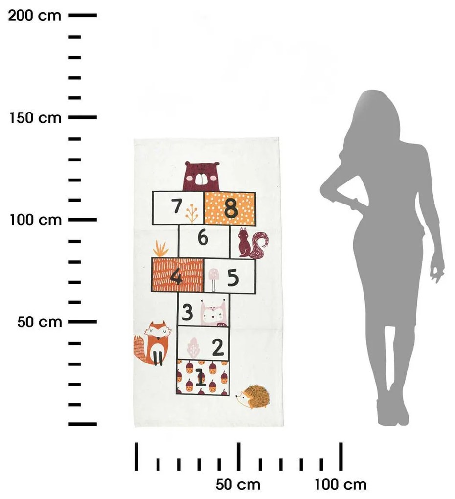 Dětský koberec Hudson, 70x140 cm, vícebarevný