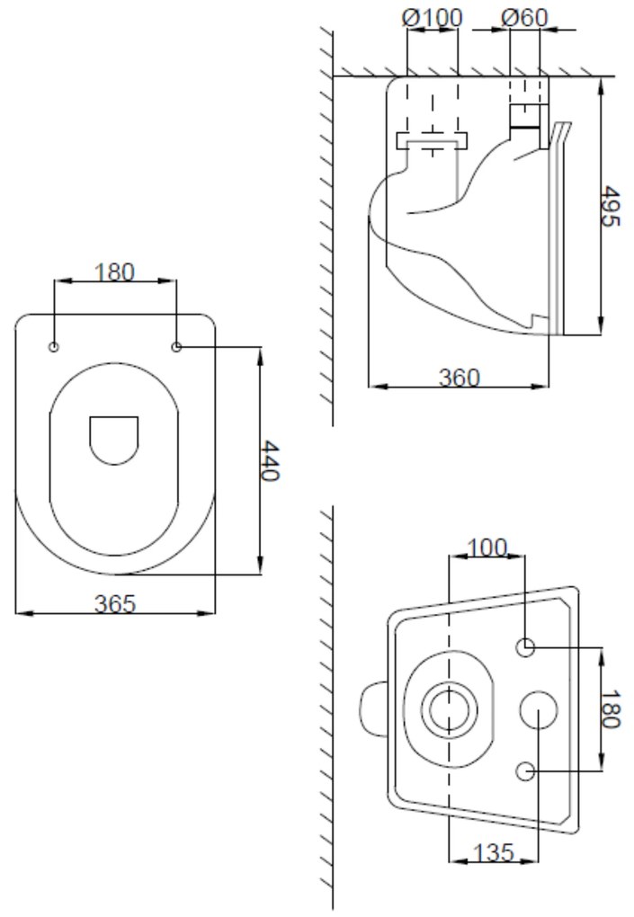 Invena Tinos, závěsná WC mísa Rimless 495x365x360 mm + SLIM toaletní sedátko s pomalým zavíráním, bílá lesklá, INV-CE-91-001-W