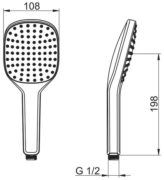 Hansa Sprchová růžice HANSAACTIVEJET STYLE 1-polohová 84310200