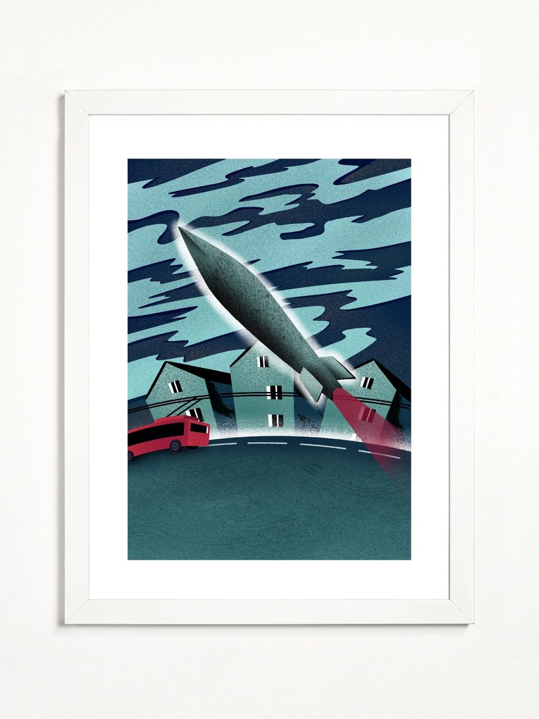 Ondrej Časnocha | Raketa Rám: Dubový, Velikost: 40 x 30 cm
