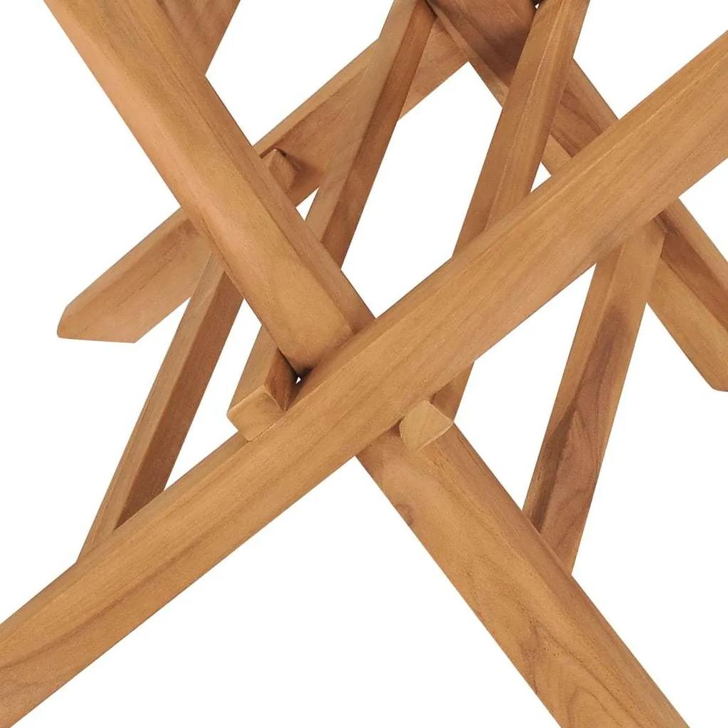 vidaXL Skládací zahradní židle 6 ks masivní teakové dřevo [3096591]