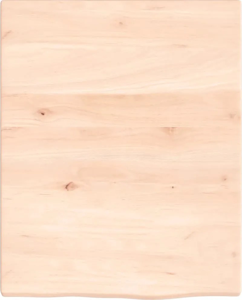 Koupelnová deska 40 x 50 x 2 cm neošetřené masivní dřevo 3155999