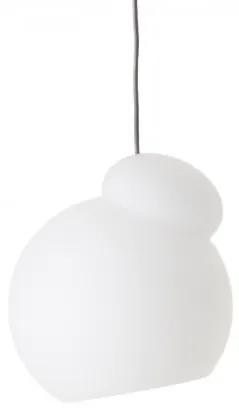 Závěsná lampa AIR GLASS Frandsen Ø22 cm, bílé sklo Frandsen lighting 118469