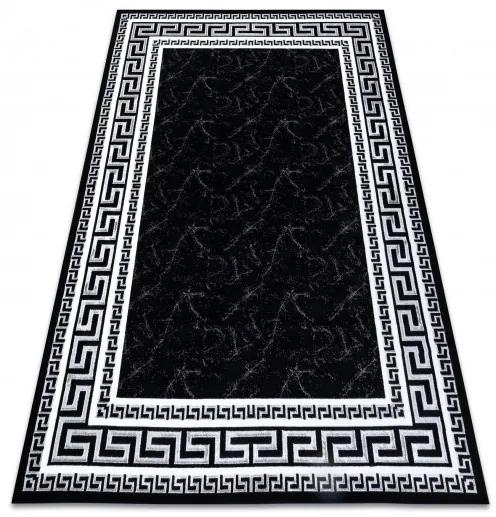 Dywany Łuszczów Kusový koberec Gloss 2813 87 greek black/grey ROZMĚR: 280x370