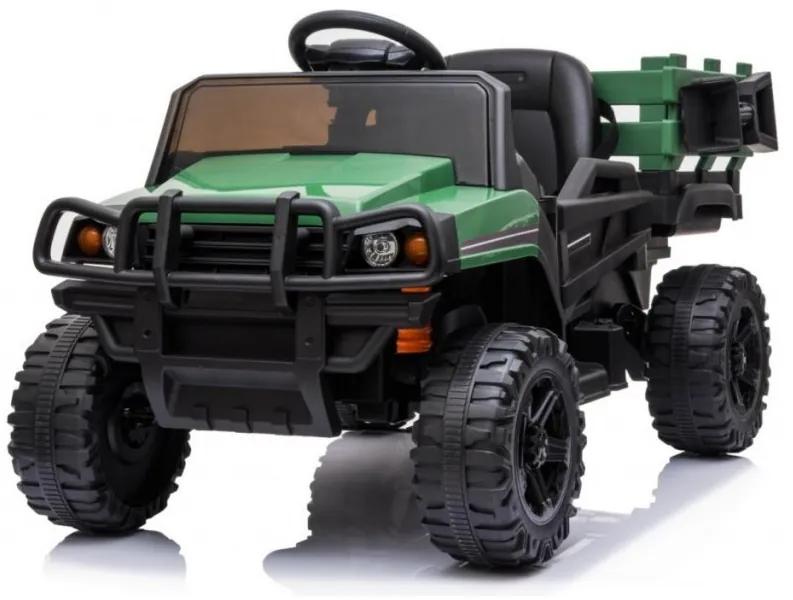 HračkyZaDobréKačky Dětské elektrické autíčko Farmářský Pick-Up zelené