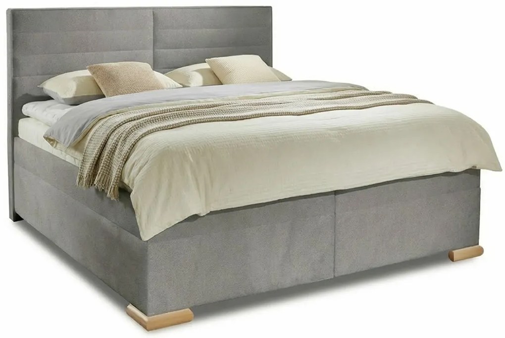 Americká postel boxspring LUCIA 200x200, s úložným prostorem
