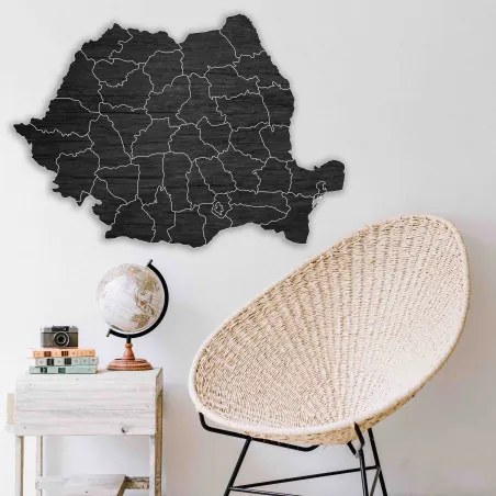 Dřevěná nástěnná mapa Rumunsko| SENTOP M006