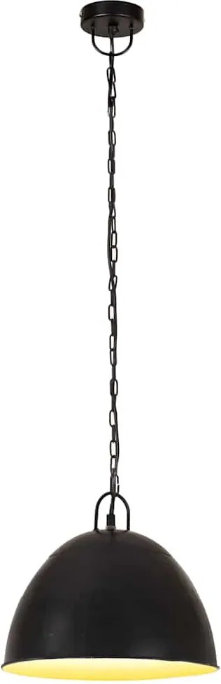 Industriální závěsné svítidlo 25 W černé kulaté 31 cm E27 320548