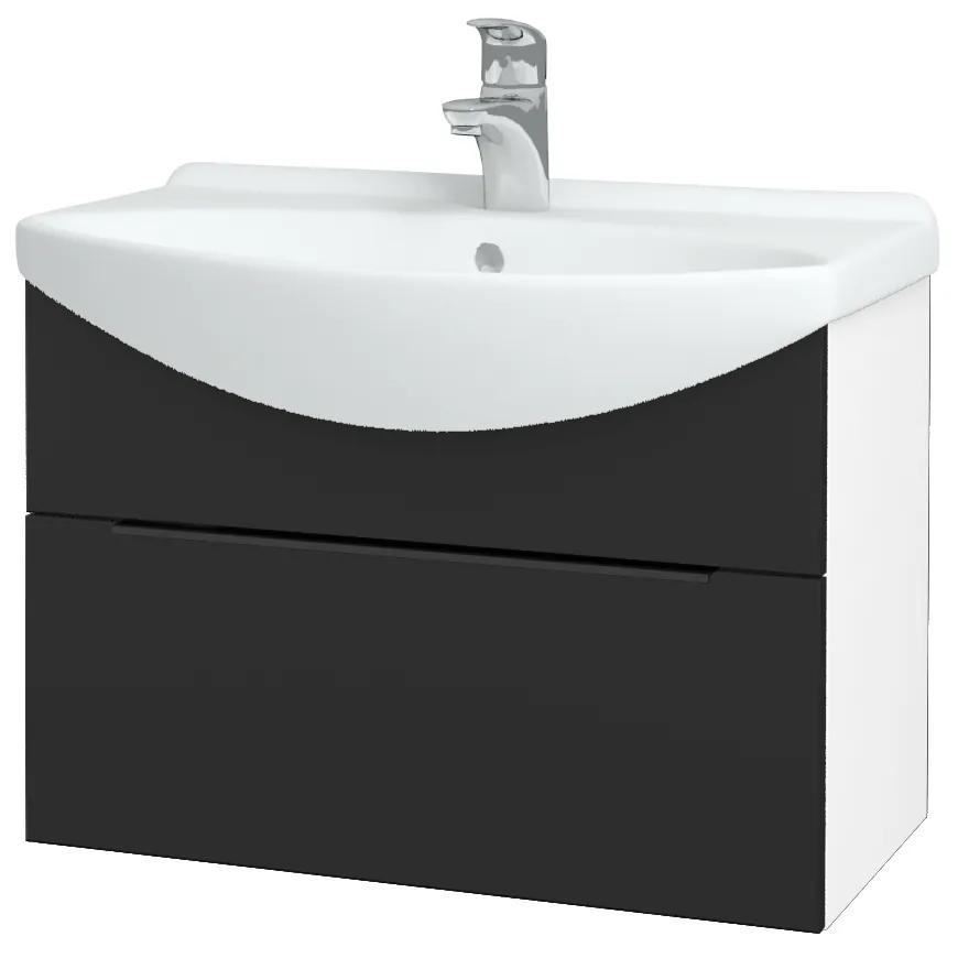 Dřevojas Koupelnová skříň TAKE IT SZZ 65 Varianta: N01 Bílá lesk / Úchytka T01 / D03 Cafe