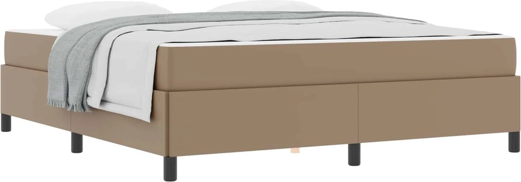 Rám postele s matrací Cappuccino 180 x 200 cm textil 3399018