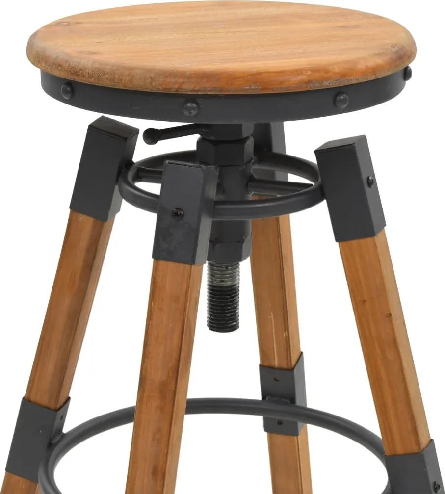 vidaXL Barové stoličky 2 ks masivní jedlové dřevo [245782]
