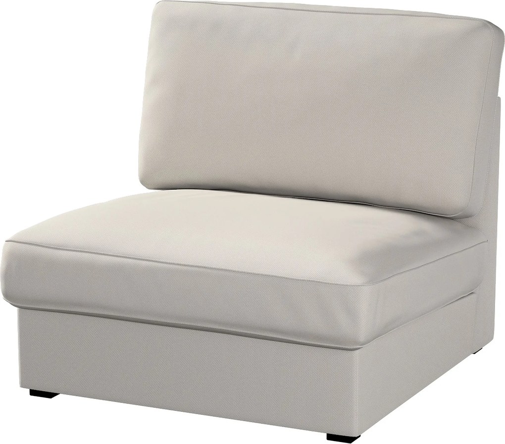 Potah na neskládací křeslo IKEA Kivik barva šedá látka pletený vzor