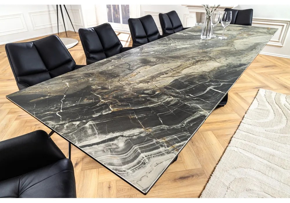 Massive home | Rozkládací keramický jídelní stůl Infinity 180-220-260cm taupe mramor
