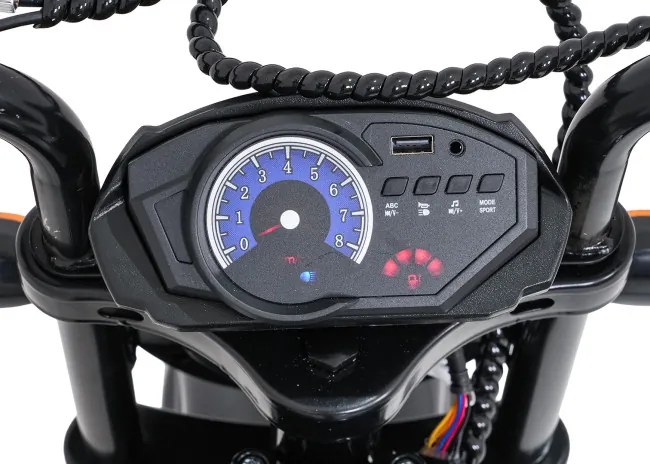 Elektrická motorka SUPERMOTO černá