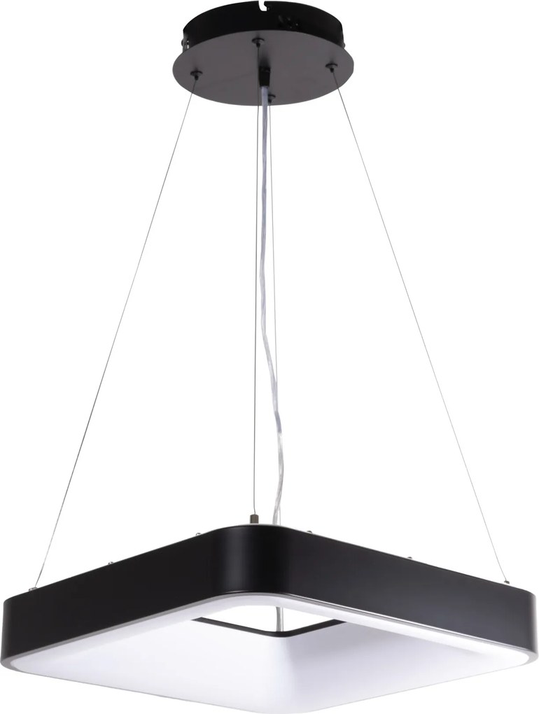 T-LED 105548 LED svítidlo ZULU 32W CCT hranaté černé závěsné CCT