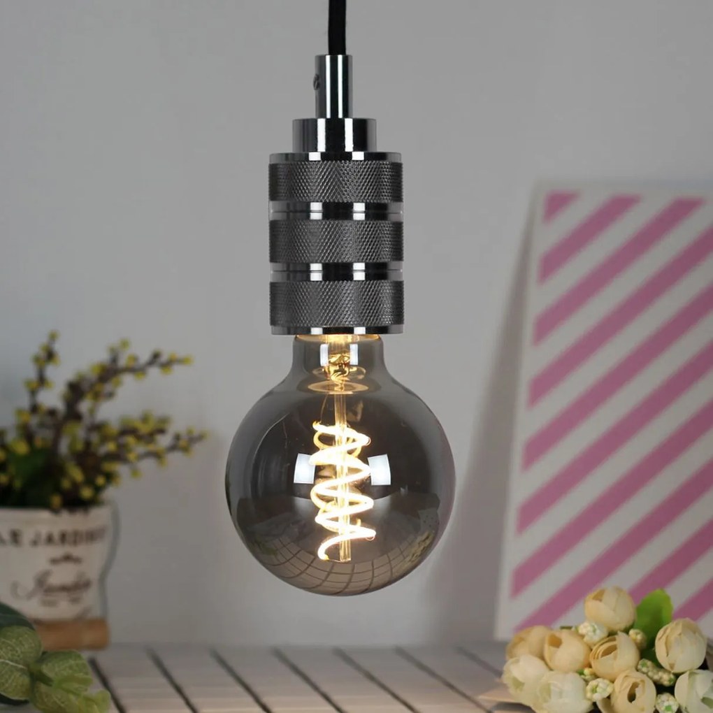 Toolight Toolight, závěsná stropní lampa 1xE27 APP342-1CP, černá, OSW-08409