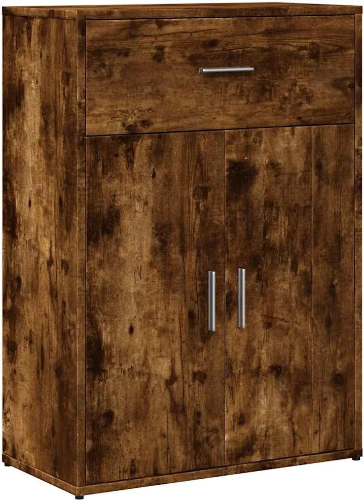 Příborníky 2 ks kouřový dub 60 x 30 x 84 cm kompozitní dřevo 3276599