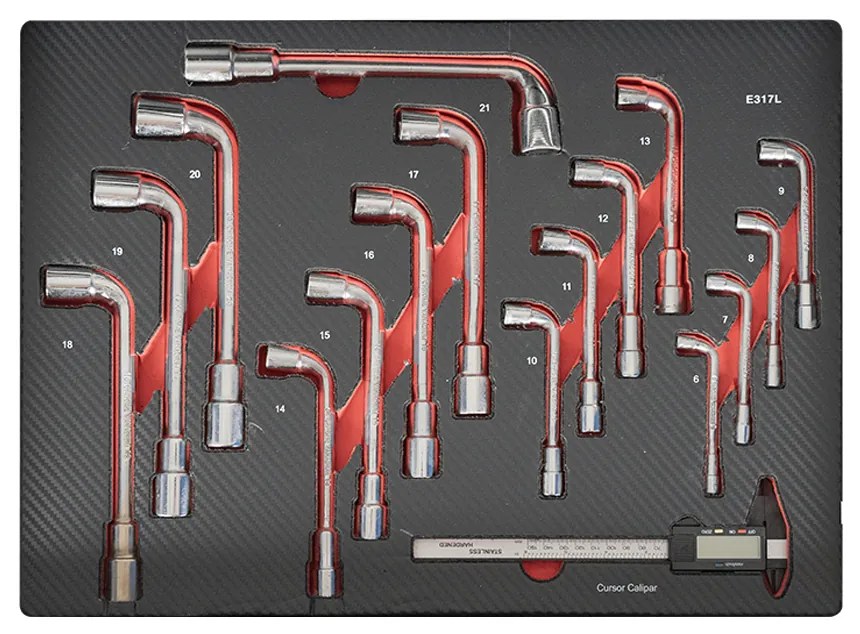 Dílenský vozík s nářadím | 7 zásuvek | 299 ks Matabro MB-TC04