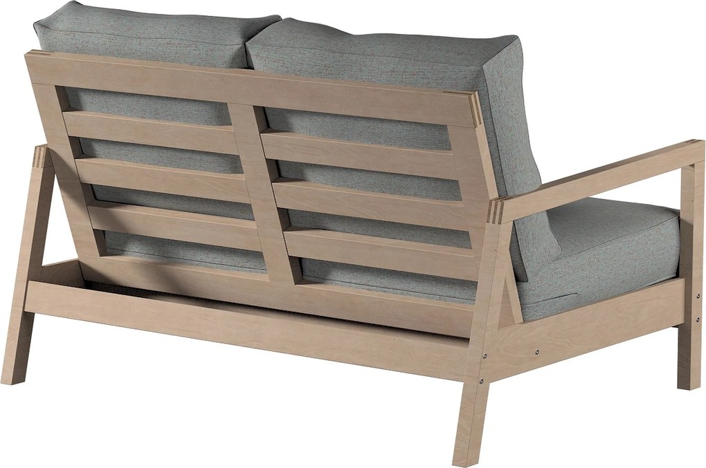 Potah na pohovku IKEA  Lillberg 2-místná nerozkládací barva modrá látka pletený vzor