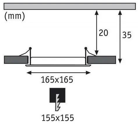 Paulmann 92068 - LED/12W IP44 Koupelnové podhledové svítidlo QUAL 230V 2700K