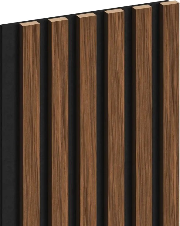 Mexen Lam-F akustické stěnové lamely 275 x 30 cm, plsť 8 mm, technická dýha, Rubinová mahagon - S105-275307-3015-013