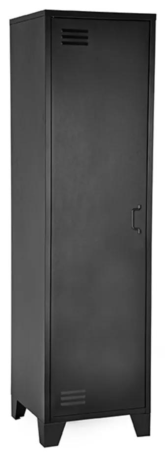 LABEL51 Černá kovová skříň Gerben, 185 cm