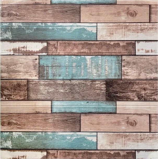 GRACE 3D samolepící panel Dřevo Loft Patina